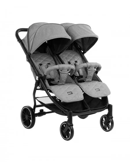 Kikka Boo Kolica za blizance HAPPY 2 light grey KKB40007