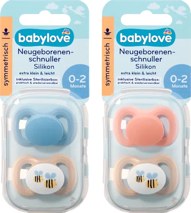 babylove
Varalica silikonska, simetrična + kutijica za sterilizaciju i transport, od 0-2m, više vrsta, 2 kom