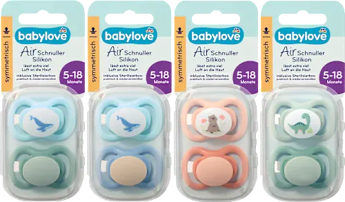 babylove
Air simetrična silikonska varalica, 5-18 meseci, više vrsta, 2 kom