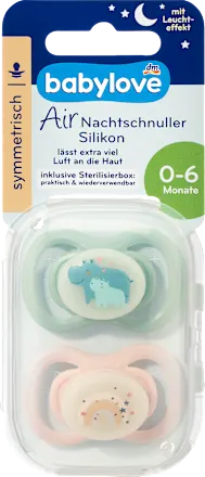 babylove
Noćna silikonska simetrična varalica, 0-6 meseci, više vrsta, 2 kom