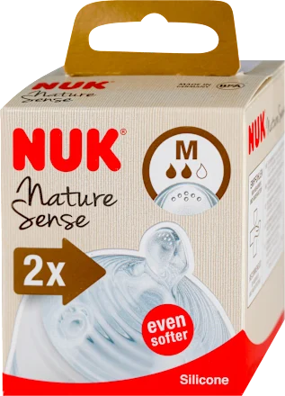 NUK
Nature Sense silikonska cucla, veličina M, 2 kom