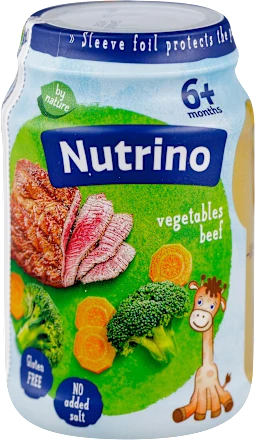 Nutrino
Pire od povrća sa junetinom, od 6. meseca, 190 g