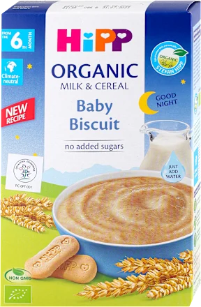 HiPP
ORGANIC Instant mlečna kašica za laku noć - dečiji keks, od 6. meseca, 250 g
Dijetetska namirnica