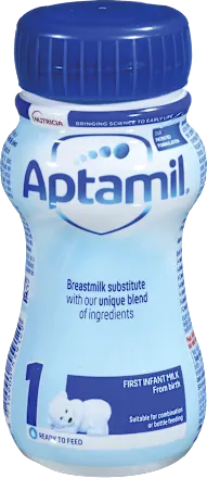 Aptamil
1 početno mleko za odojčad, tečna formula, od rođenja do 6. meseca, 200 ml
Početna mlečna hrana za odojčad
