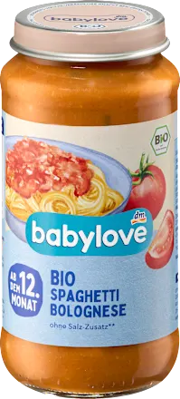 babylove
Kašica – špagete bolonjeze, za uzrast od 12. meseca, 250 g
Dijetetska namirnica
