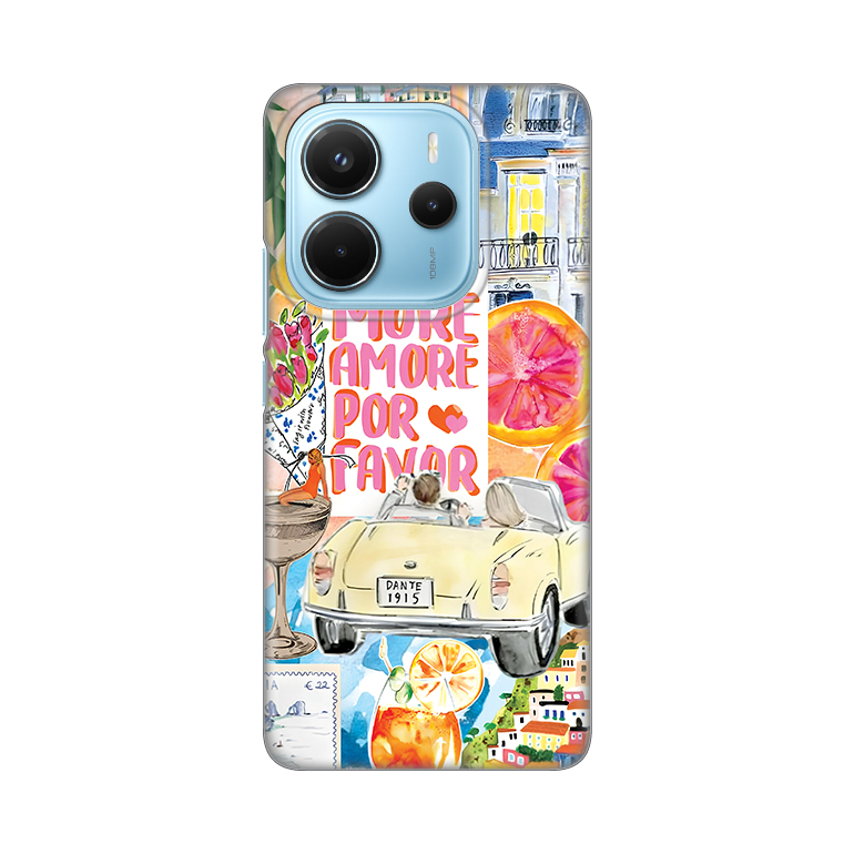 Zastitna silikonska maska (futrola) PRINT - Xiaomi Redmi Note 14 4G (SRB) More Amore