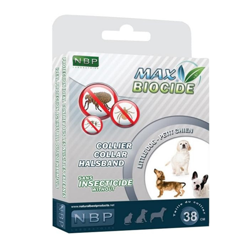 MAX BIOCIDE OGRLICA ZA MALE PSE 38CM      – ZAŠTITA OD BUVA I KRPELJA