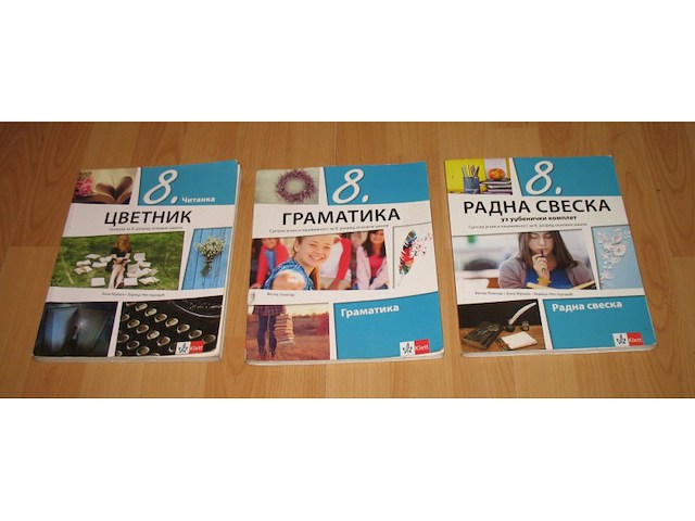 8. CITANKA 8, GRAMATIKA 8, RADNA SVESKA 8 KLET