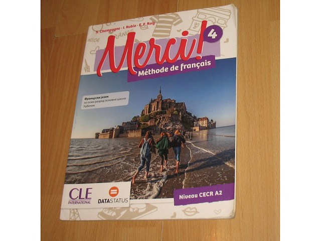 8. MERCI 4 RADNA UDZBENIK + CD DATA STATUS