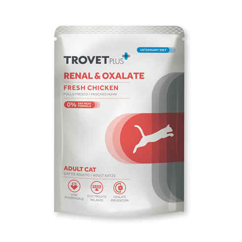TROVET PLUS CAT RENAL & OXALATE FRESH CHICKEN SOSIĆ ZA MAČKE 85G – PODRŠKA BUBREZIMA