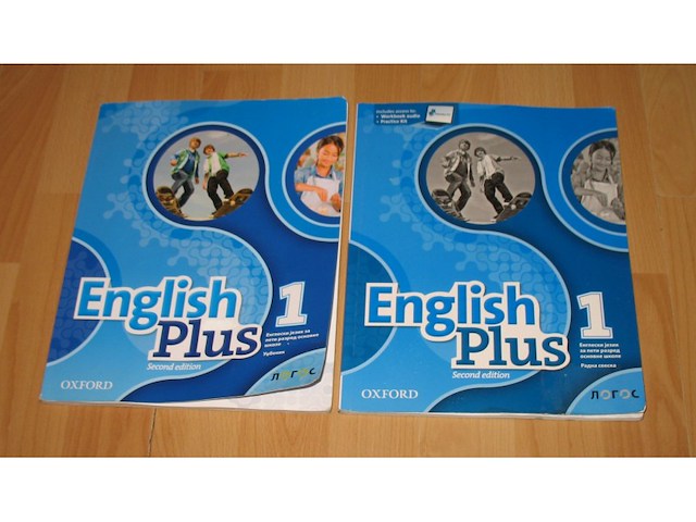 5. ENGLISH PLUS 1 LOGOS UDZBENIK + RADNA SVESKA