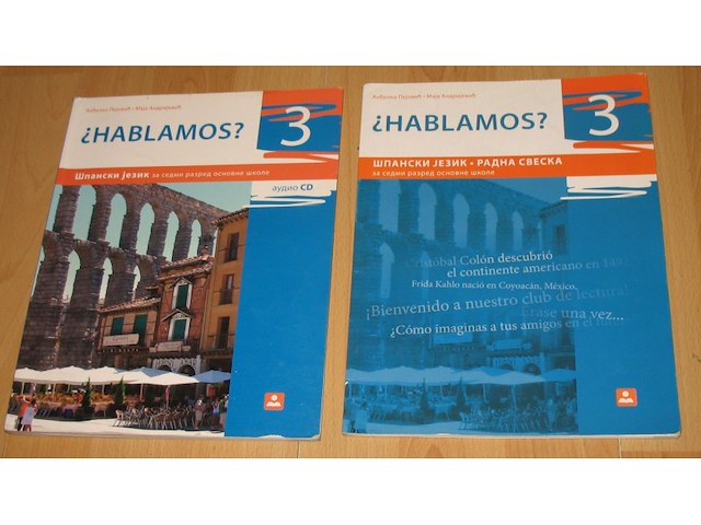 7. HABLAMOS ESPANOL 3 UDZBENIK + RADNA + CD ZAVOD
