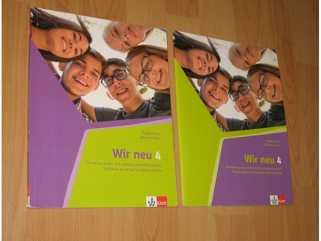 8. WIR NEU 4 KLET Udzbenik + radna NEMACKI 8 RAZRED