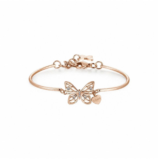 Brosway Chakra BHK403 narukvica Friendship Butterfly Rose Gold Stainless Steel Swarovski Crystal- Leptir prijateljstva