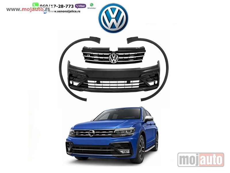 Vw tiguan 16-22 r line body bodi kit prednji