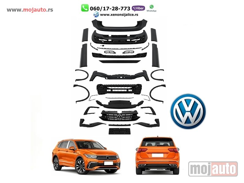 Vw tiguan 22-25 r line body bodi kit