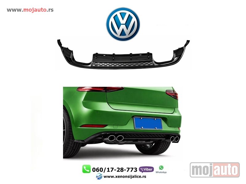 Vw golf 7.5 r difuzor