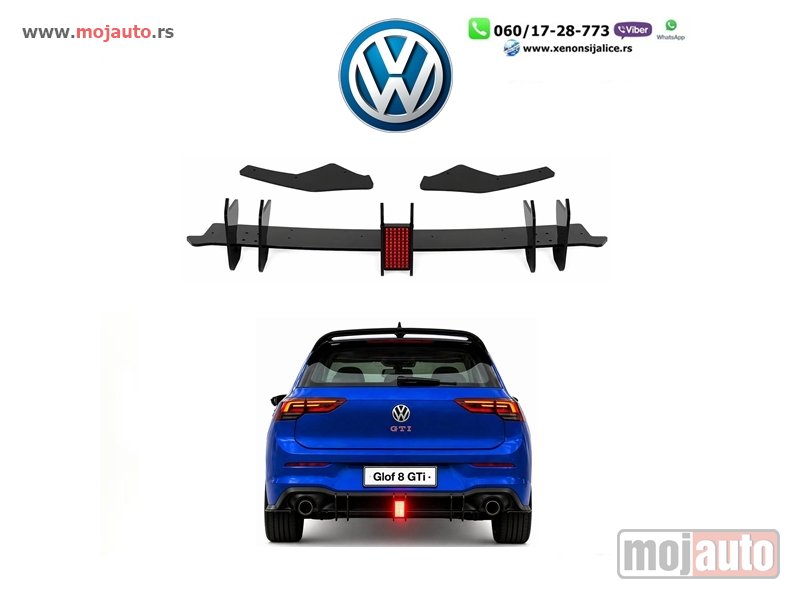 Vw golf 8 gti/r difuzor led