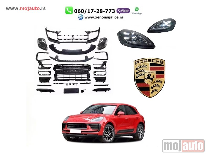 Porsche macan 14-19 body bodi kit prednji
