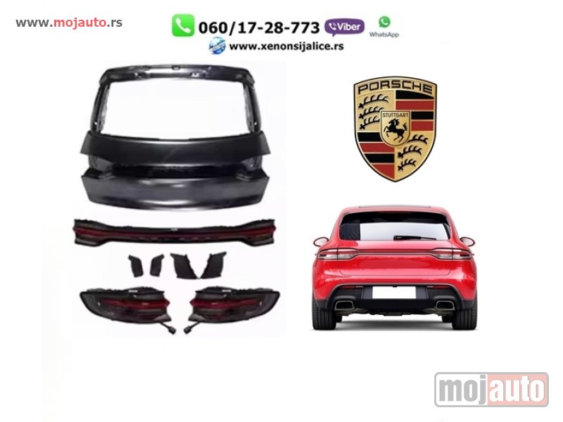Porsche macan 14-19 body bodi kit gepek i stop svetlo
