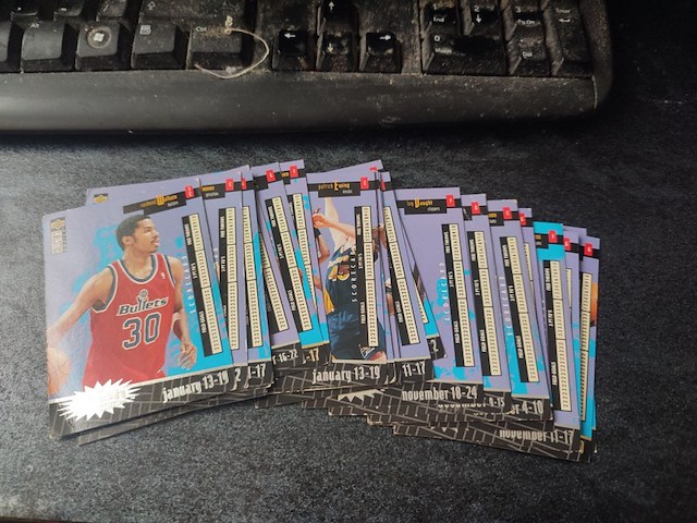 сличице nba cards 1996/97 19/30 комада (upper deck)