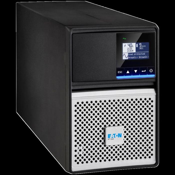 Eaton 5P Gen2 UPS, 1550 VA, 1350 W, Tower, Sine wave, Line interactiv, Input C14, Outputs (8) C13, warranty 3 year on electronics, 2 year on battery.