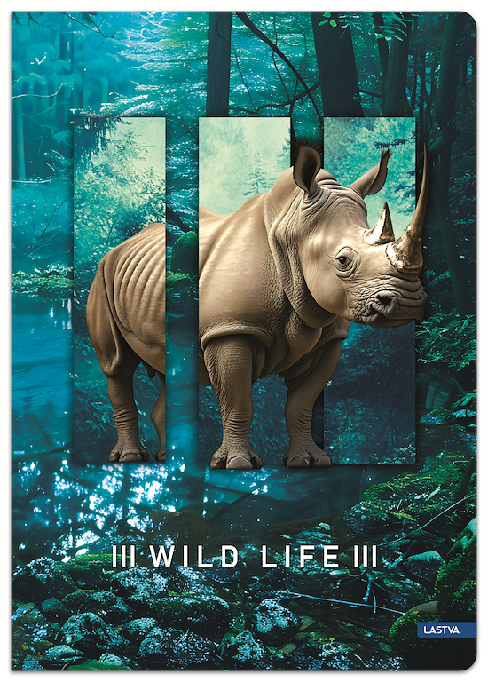 SVESKA TP 96 LISTOVA A4 KARO WILD LIFE (više dezena)