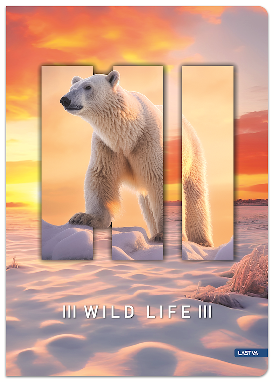 SVESKA TP 96 LISTOVA A4 LINIJA WILD LIFE (više dezena)