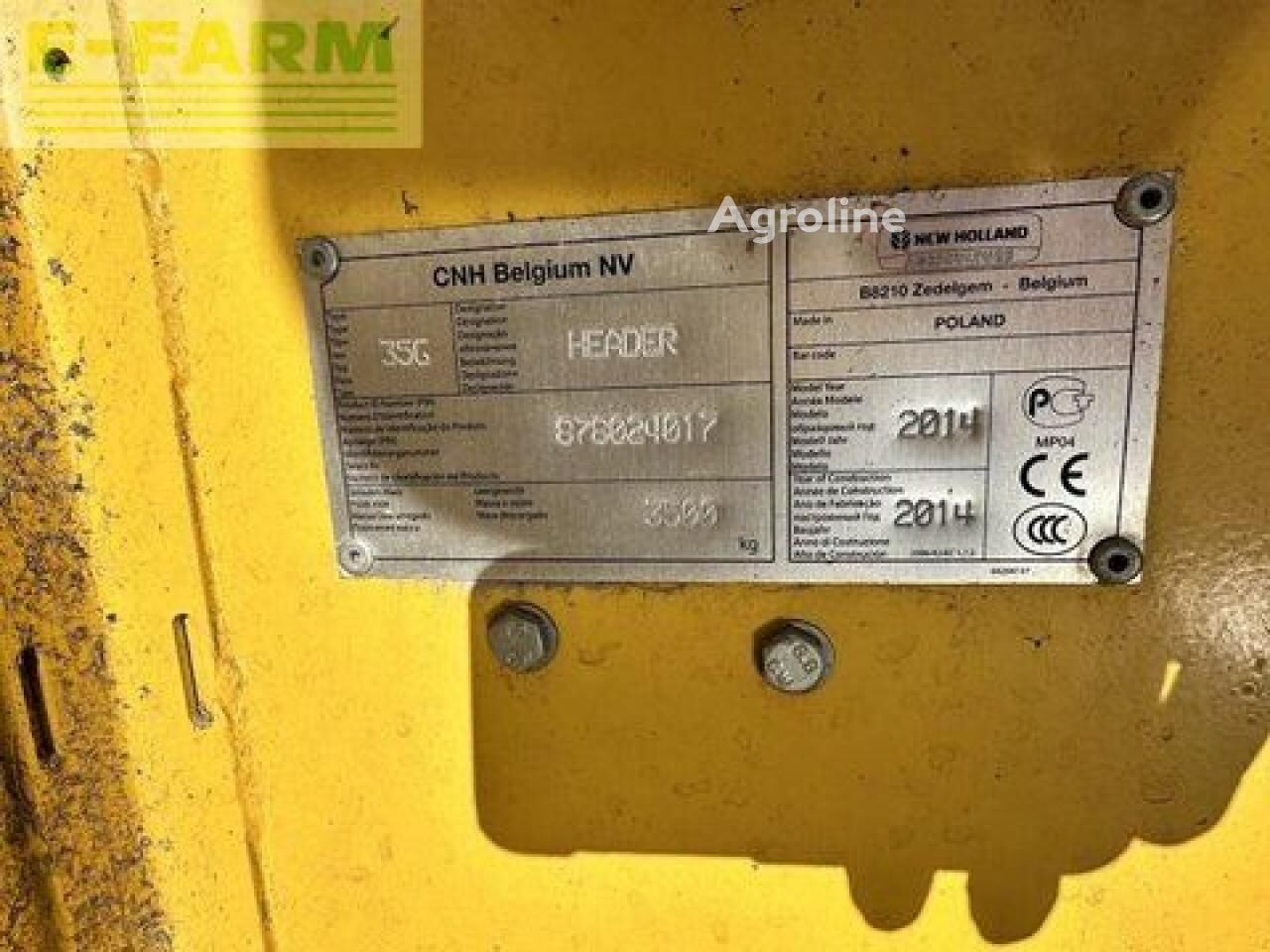 New Holland schneidwerk 35 ghvf sakupljač otkosa