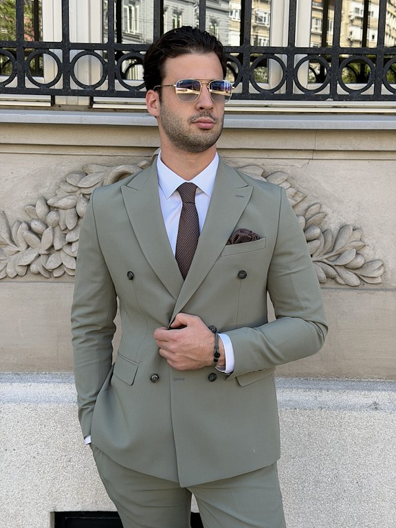Green Double Breasted Odelo