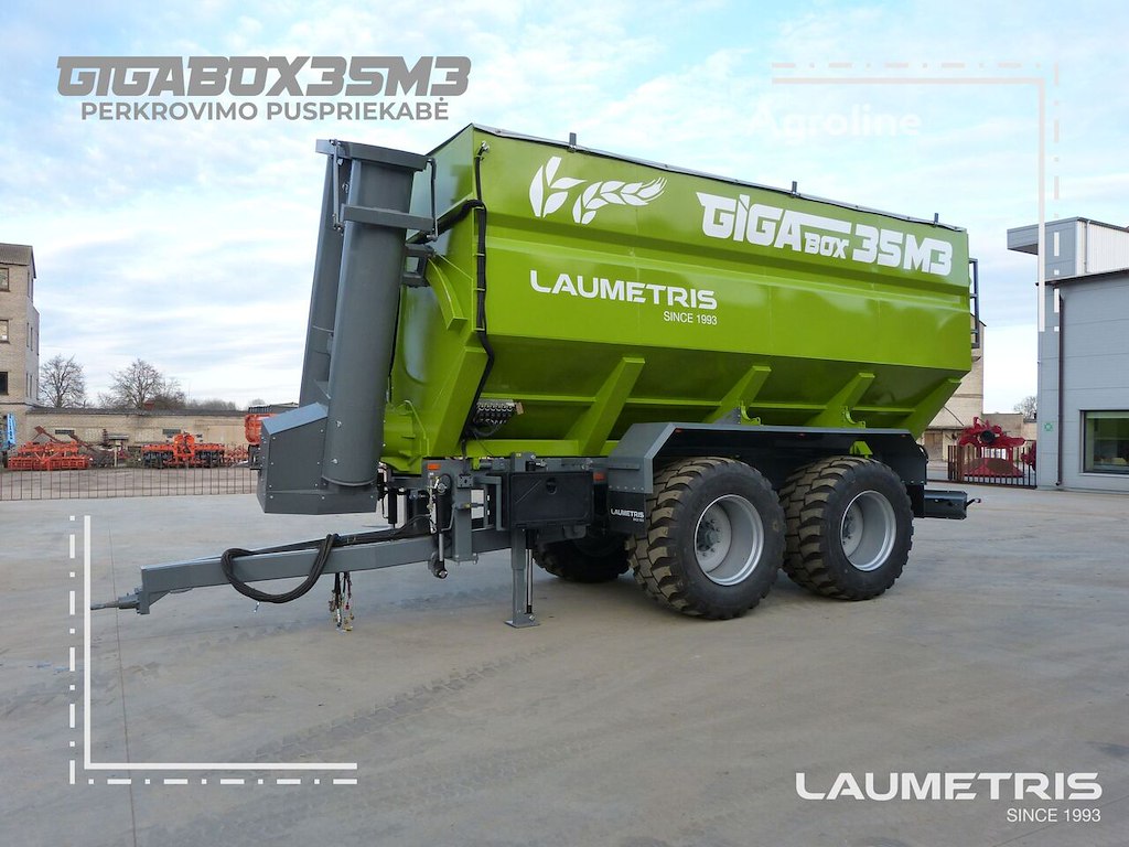 Nova Laumetris Überladewagen / Chaser bin / Remorque de transbordement 28 ton teretna kolica za žitarice