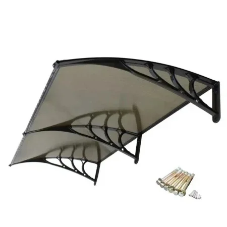 Nadstrešnica Aluminijumska 200x120cm Crna Bronza 5mm ( 1948 )