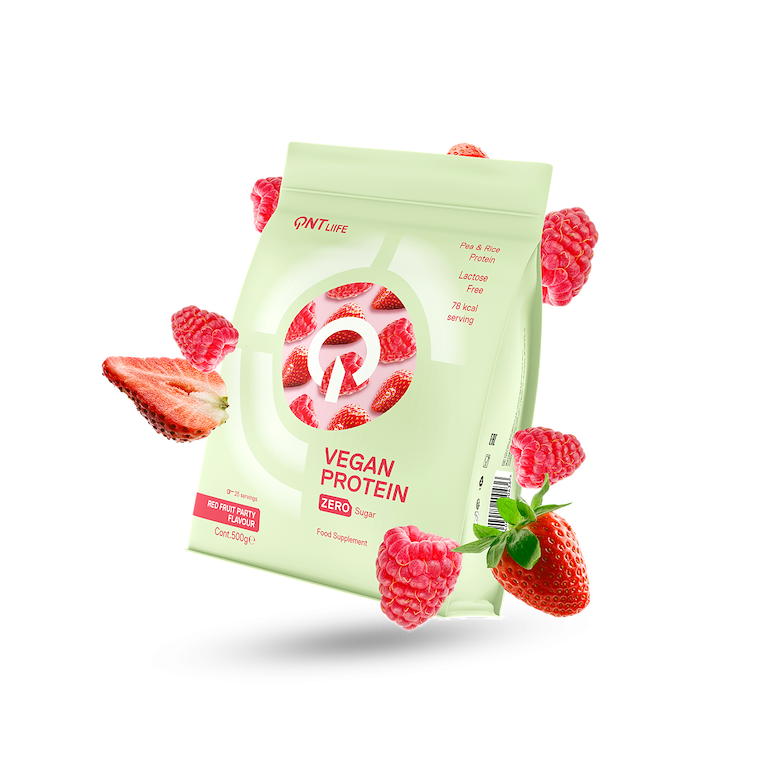 QNT Vegan Protein Red Fruits 500g