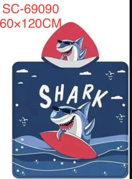 Ready Dečiji Ogrtač Pončo - Shark