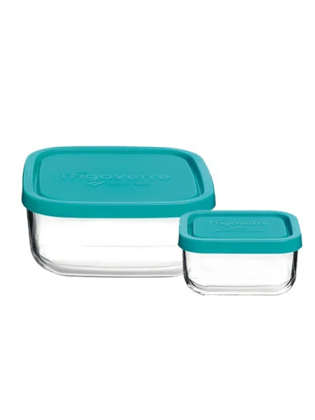 Bormioli frigoverre set quadra 15 cm + system 10x7 cm