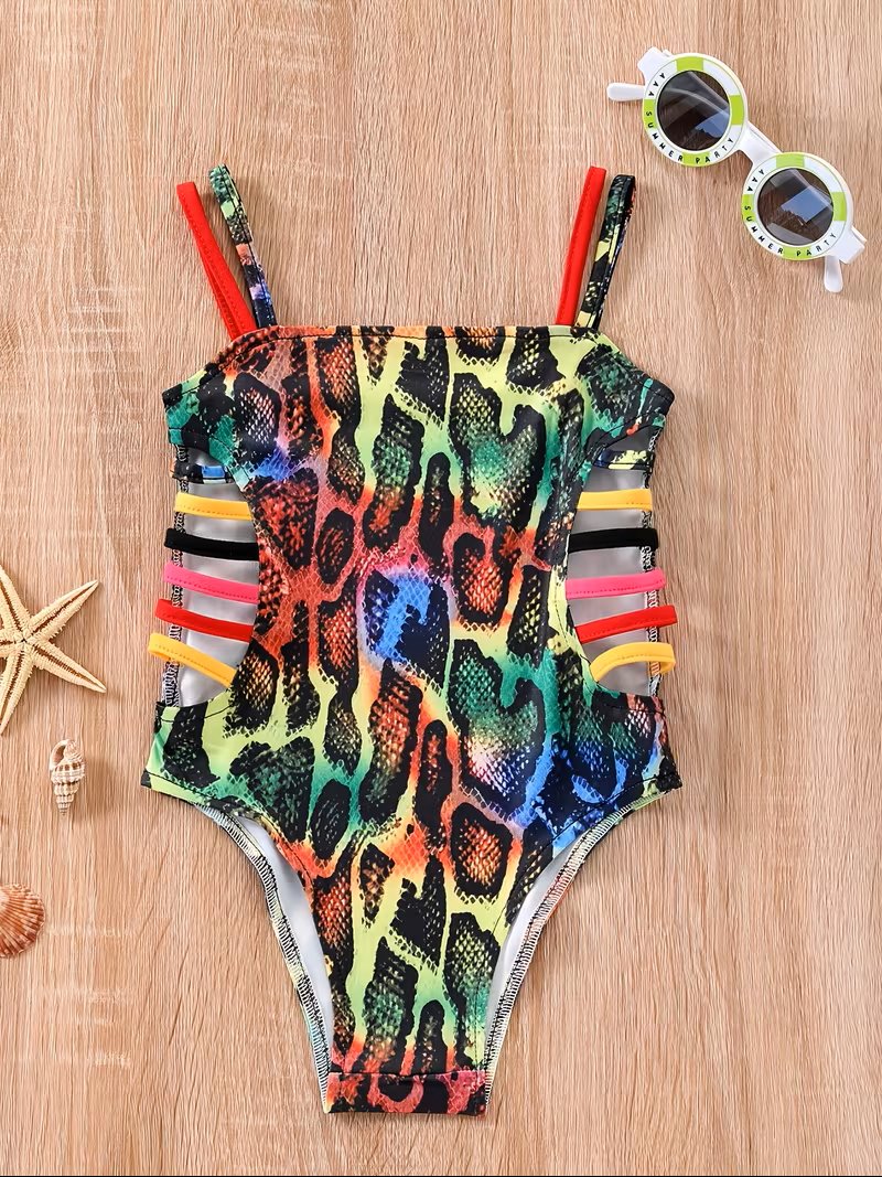 Jednodelni kupaci Animal print 2-3 god NOVO