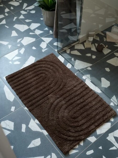 Prostirka za kupatilo 50x80cm tamno braon