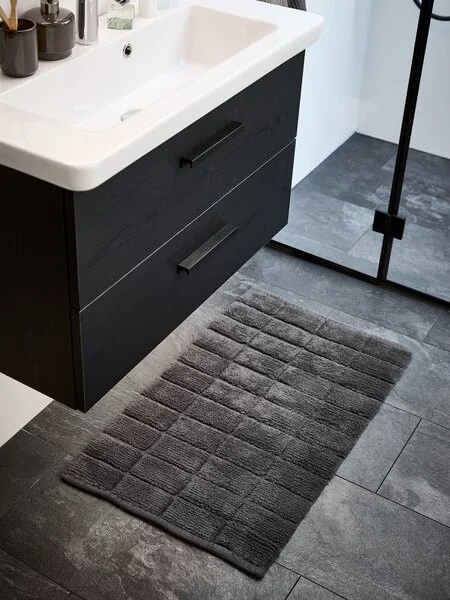Prostirka za kupatilo 50x80cm antracit siva