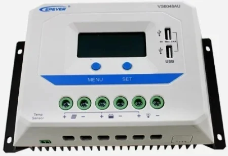 Epever Kontroler punjenja 60A 12/24/36/48V VS6048AU LCD,Beli