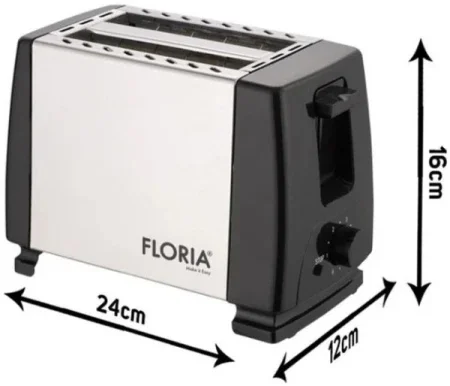 Zilan ZLN1840 Toster za hleb 700W,Sivi,7 nivoa grejanja