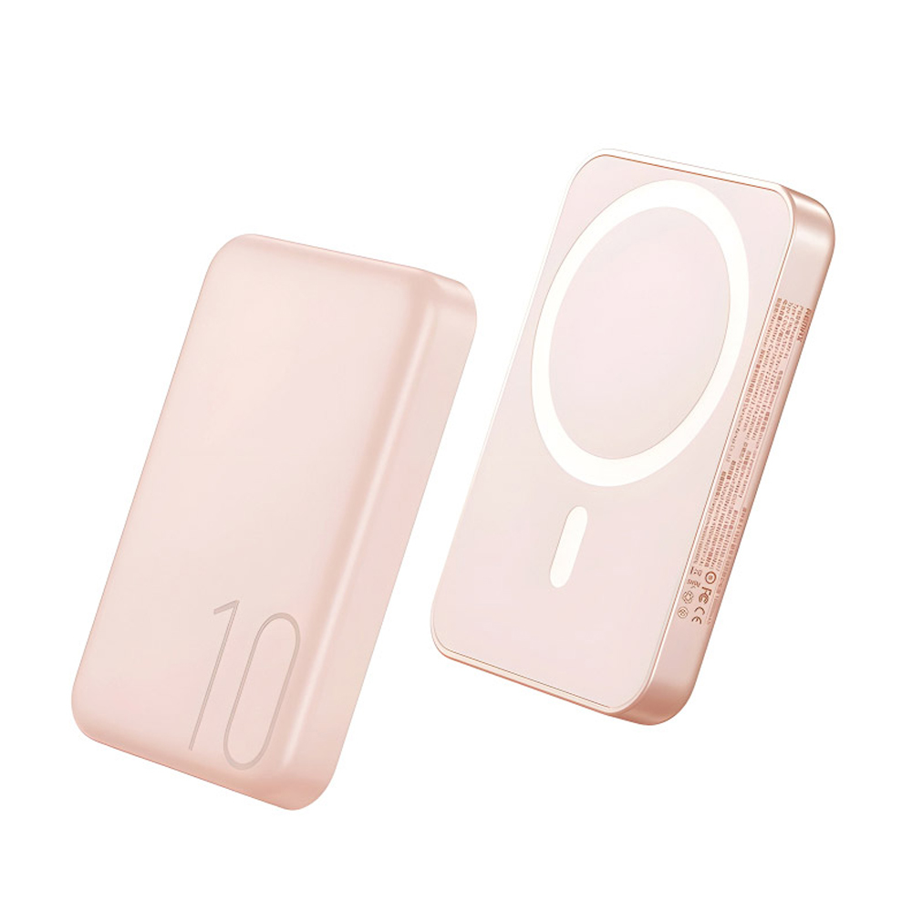Power Bank baterija MagSafe REMAX Usion RPP-65 PD20W + wireless 15W 10000mAh roze (MS)