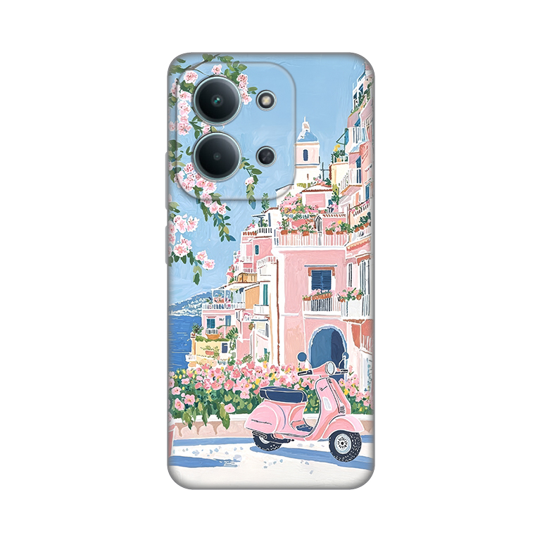 Silikonska futrola print za Xiaomi Redmi 15C 4G Pink Italy
