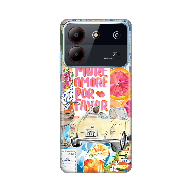 Silikonska futrola print za ZTE Blade A54 More Amore