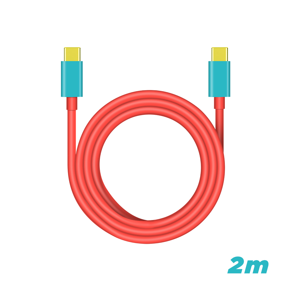 Data kabl Coteci Thunderbolt 87303 100W 4K 20Gbps PD na Type C crveni 2m