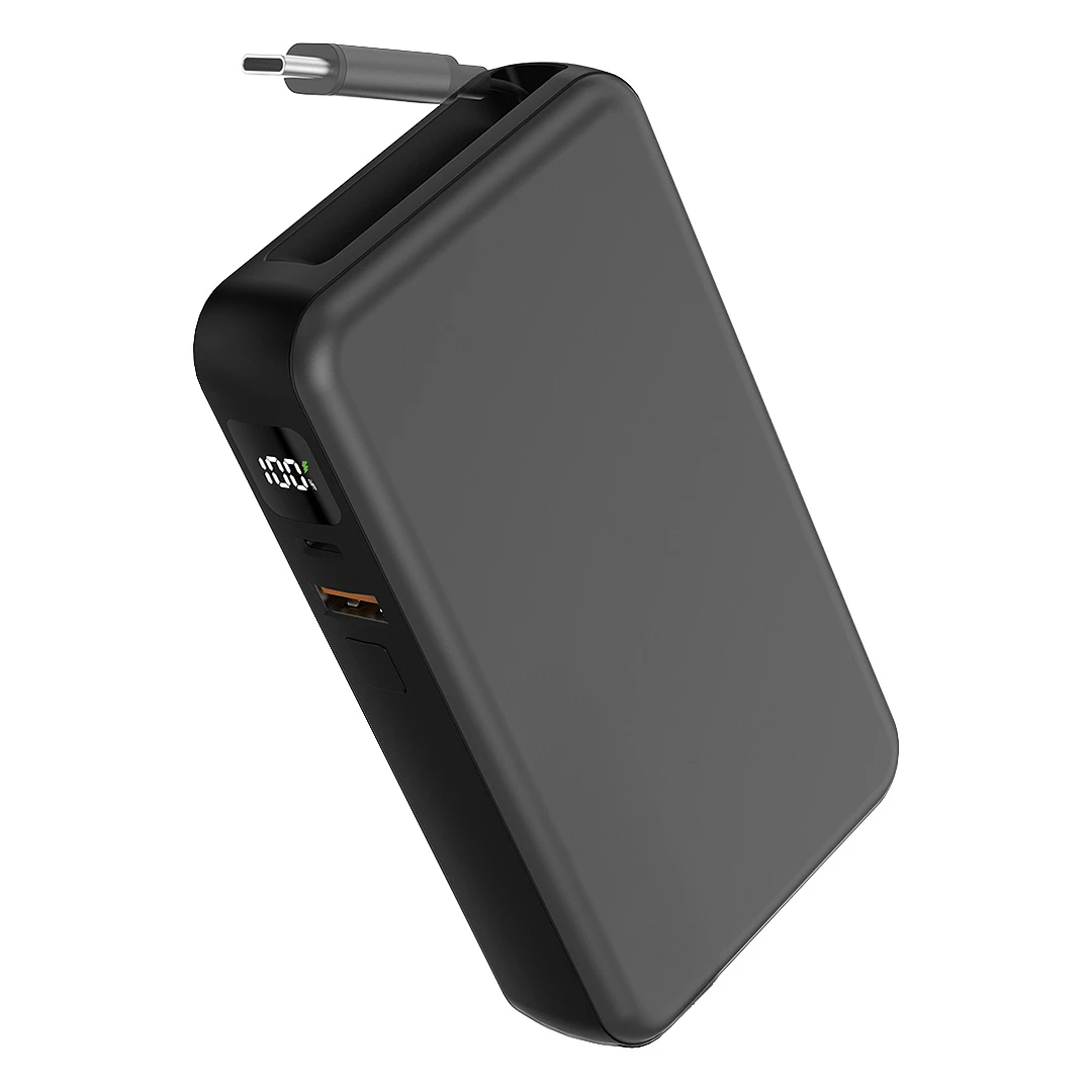 Pomoćna baterija, 10.000 mAh, sa kablom na izvlačenje HOPSON 10PD