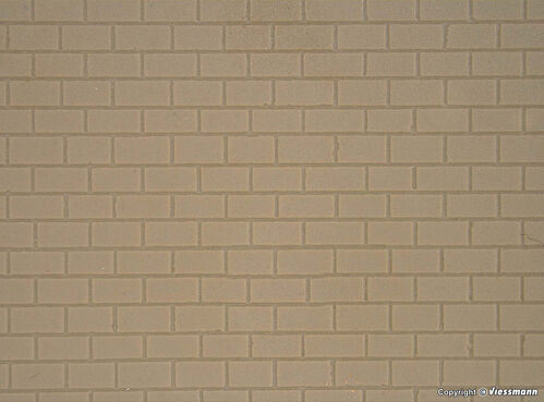 Kibri 34137 Mur ceglany szary - Płytka modelarska (20 x 12 cm)
