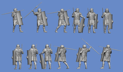 NEW! Germania-Figuren 72-AN-2011 Roman Legionaries With Lorica Segmentata - Standing