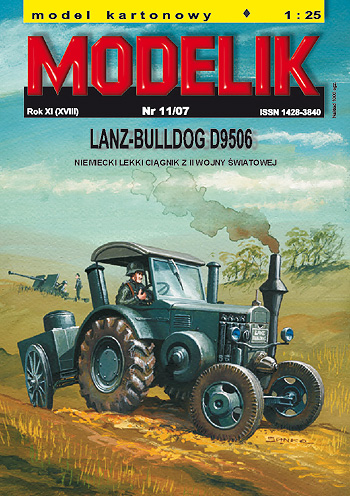 Modelik 11_07 Lanz-Bulldog D9506 German light tractor