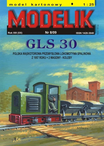 Modelik 08_09 GLS-30 + 2 wagony-koleby