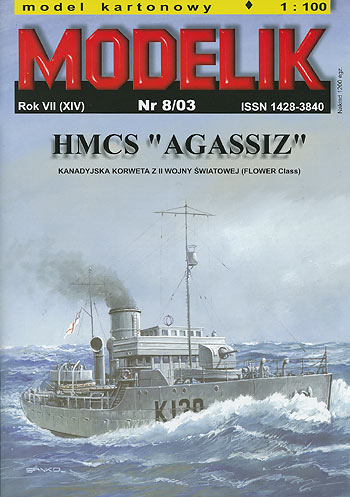 Modelik 08_03 Canadian corvette HMCS AGASSIZ